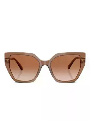 SWAROVSKI Geometric-frame Sunglasses - Brown