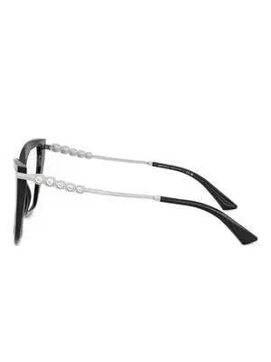 JIMMY CHOO Embellished Acetate Cat Eye Glasses