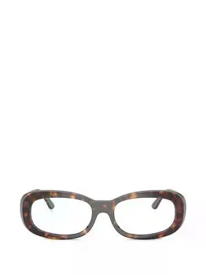 Ray-ban Havana Oval-frame Eyeglasses