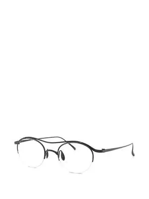 Giorgio Armani Double-bridge Round Glasses