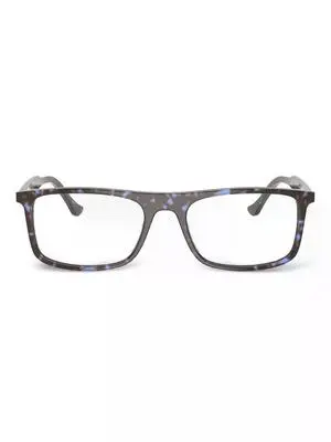 Ray-ban Tortoiseshell-effect Rectangle-frame Glasses - Blue
