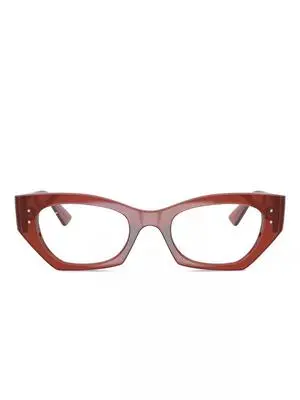 Ray-ban Zena Optics Geometric Glasses - Brown