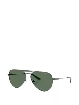 Armani Exchange Matte-finish Pilot-frame Sunglasses