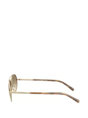 Emporio Armani Pilot Frame Sunglasses - Gold