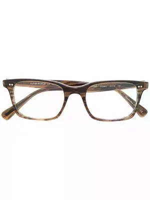 Oliver Spencer Nisen Square-frame Glasses - Neutrals