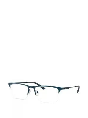 Emporio Armani Rectangle-frame Glasses - Blue