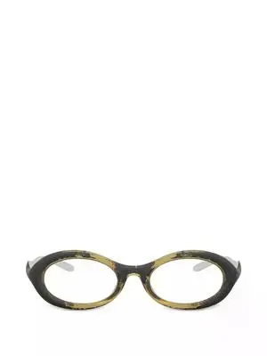 DIESEL® Oval Frame Eyeglasses - Black