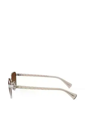 POLO RALPH LAUREN EYEWEAR Shiny Woven Square-frame Sunglasses