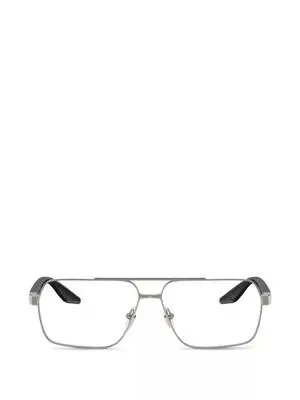 Prada Ps 51tv Square-frame Glasses - Silver