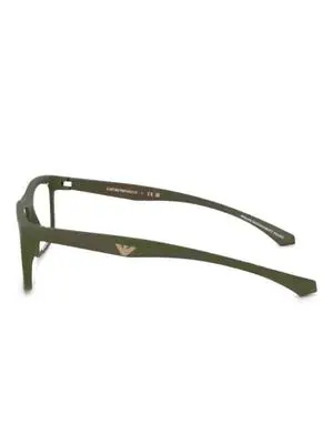 Emporio Armani Square-frame Glasses - Green