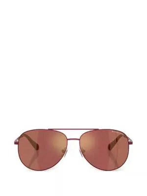 Michael Kors Perledo Pilot-frame Sunglasses - Red
