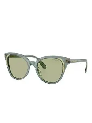 SWAROVSKI Crystal-embellished Cat-eye Sunglasses - Green