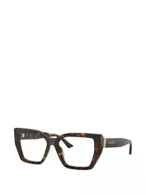 JIMMY CHOO Geometric Frame Acetate Eyeglasses