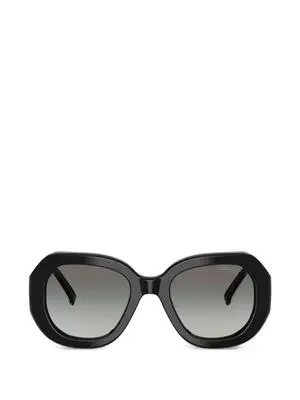 Giorgio Armani Geometric-frame Sunglasses - Black