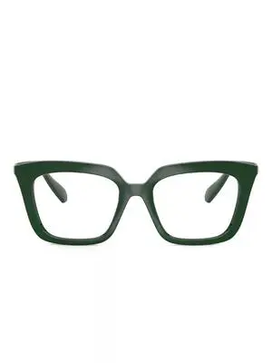 SWAROVSKI Crystal-embellished Square Frames - Green