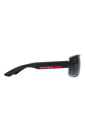 Prada Logo Hinges Square Sunglasses