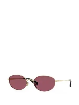 Burberry Oval-frame Sunglasses - Gold
