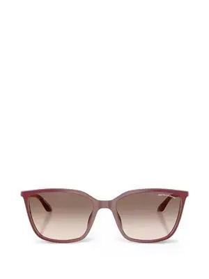 Armani Exchange Square-frame Sunglasses - Red