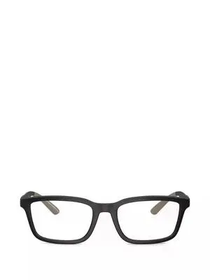 Emporio Armani Rectangle-frame Glasses - Black