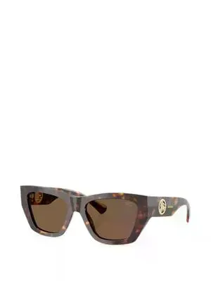 Burberry Tortoiseshell-effect Rectangle-frame Sunglasses