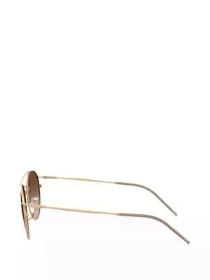 Giorgio Armani Double-bridge Round Sunglasses