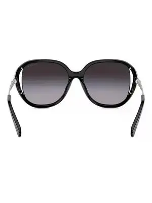 COACH Gradient Lens Round Frame Sunglasses