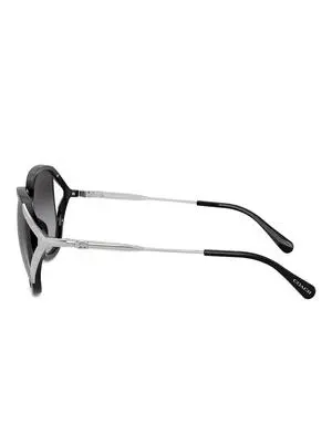 COACH Gradient Lens Round Frame Sunglasses