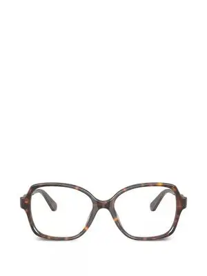 SWAROVSKI Tortoiseshell Effect Crystal-embellished Full Rim Glasses