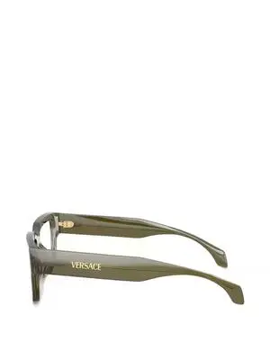 Versace Rectangle-frame Glasses - Green