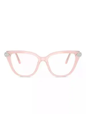SWAROVSKI Crystal-embellished Cat-eye Glasses - Pink
