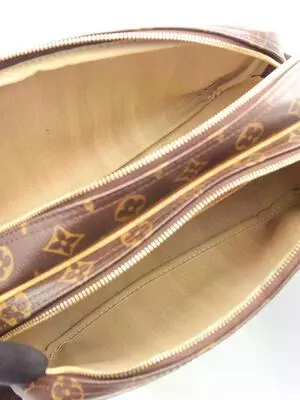 LOUIS VUITTON Monogram Reporter Pm Crossbody Bag