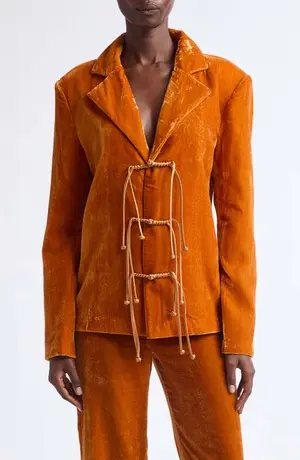 KIM SHUI Velvet Blazer