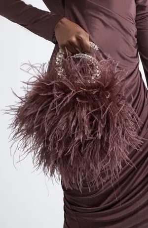 L’ALINGI Karma Feather Crystal Top Handle Bag