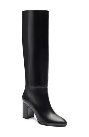 STUART WEITZMAN Mulberry Knee High Boot - Black Leather
