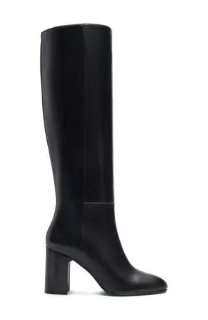 STUART WEITZMAN Mulberry Knee High Boot - Black Leather