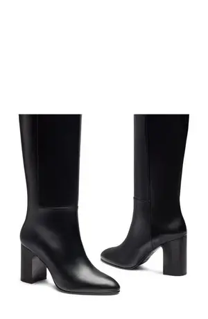 STUART WEITZMAN Mulberry Knee High Boot - Black Leather