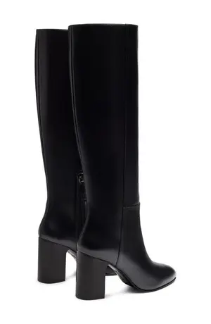 STUART WEITZMAN Mulberry Knee High Boot - Black Leather