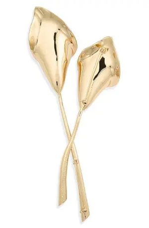 Carolina Herrera Double Calla Lily Brooch