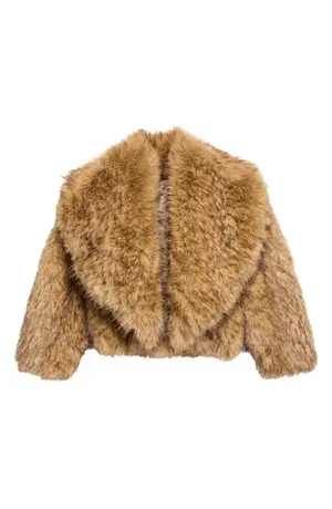 KIM SHUI Georgia Moon Faux Fur Jacket