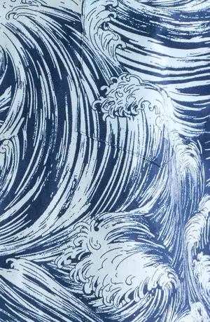 Tori Richard Gnarly Wave Print Camp Shirt
