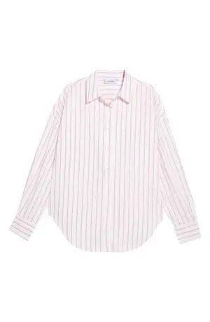 LMND Mara Stripe Organic Cotton Button-up Shirt