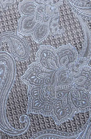Nordstrom Begonia Paisley Silk Jacquard Tie - Charcoal