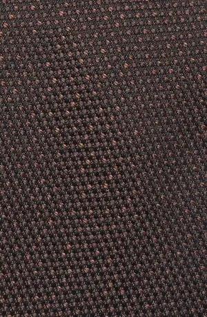 Nordstrom Banyan Solid Silk Jacquard Tie - Chocolate
