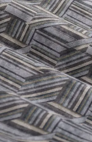Bugatchi Julian Shaped Long Sleeve Button Up Shirt - Cement