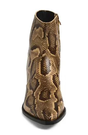Amiri Ryder Python Embossed Pointed Toe Boot