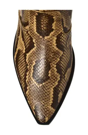 Amiri Ryder Python Embossed Pointed Toe Boot