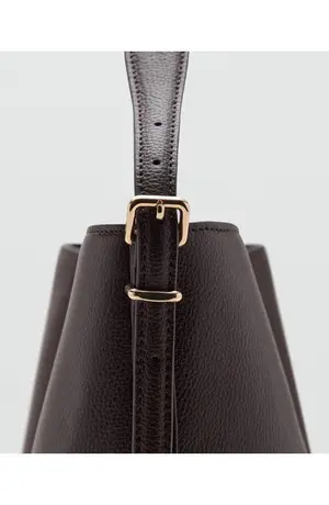 Mango Large Bucket Bag - Chocolate