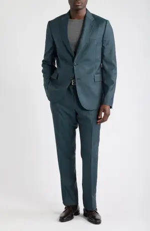Paul Smith Tailored Fit Wool Suit - Green