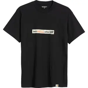 Carhartt Work In Progress Pup Organic Cotton Graphic T-shirt - Black