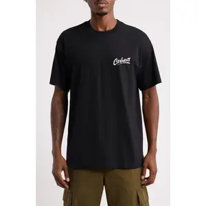 Carhartt Work In Progress Pup Organic Cotton Graphic T-shirt - Black